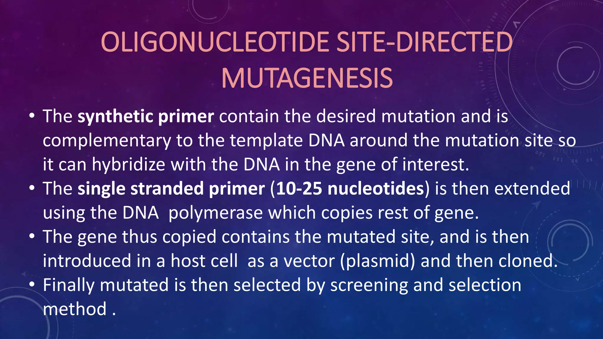 SITE-DIRECTED MUTAGENESIS.pptx