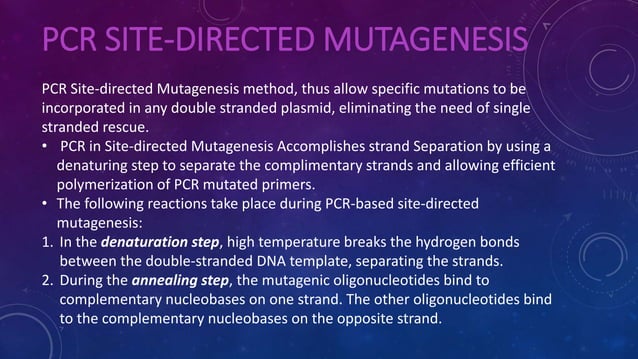 SITE-DIRECTED MUTAGENESIS.pptx