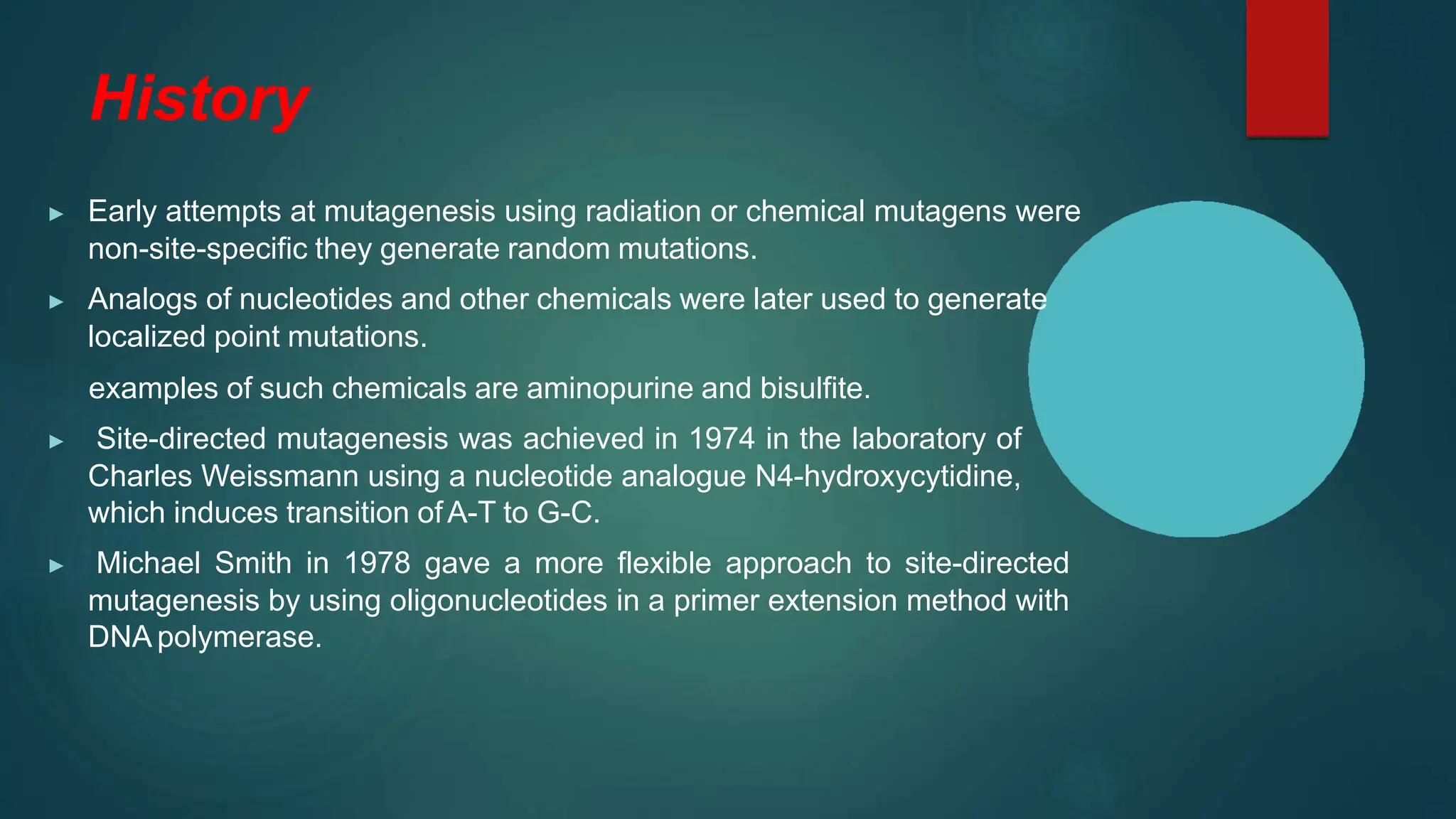 types and examples of Site-directed mutagenesis.pptx