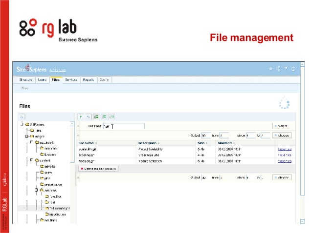 Site Sapiens CMS GUI Introduction | PPT