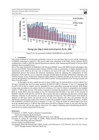 Site specific assessment of node b using key service quality indicators over 3 g-umts networks ...