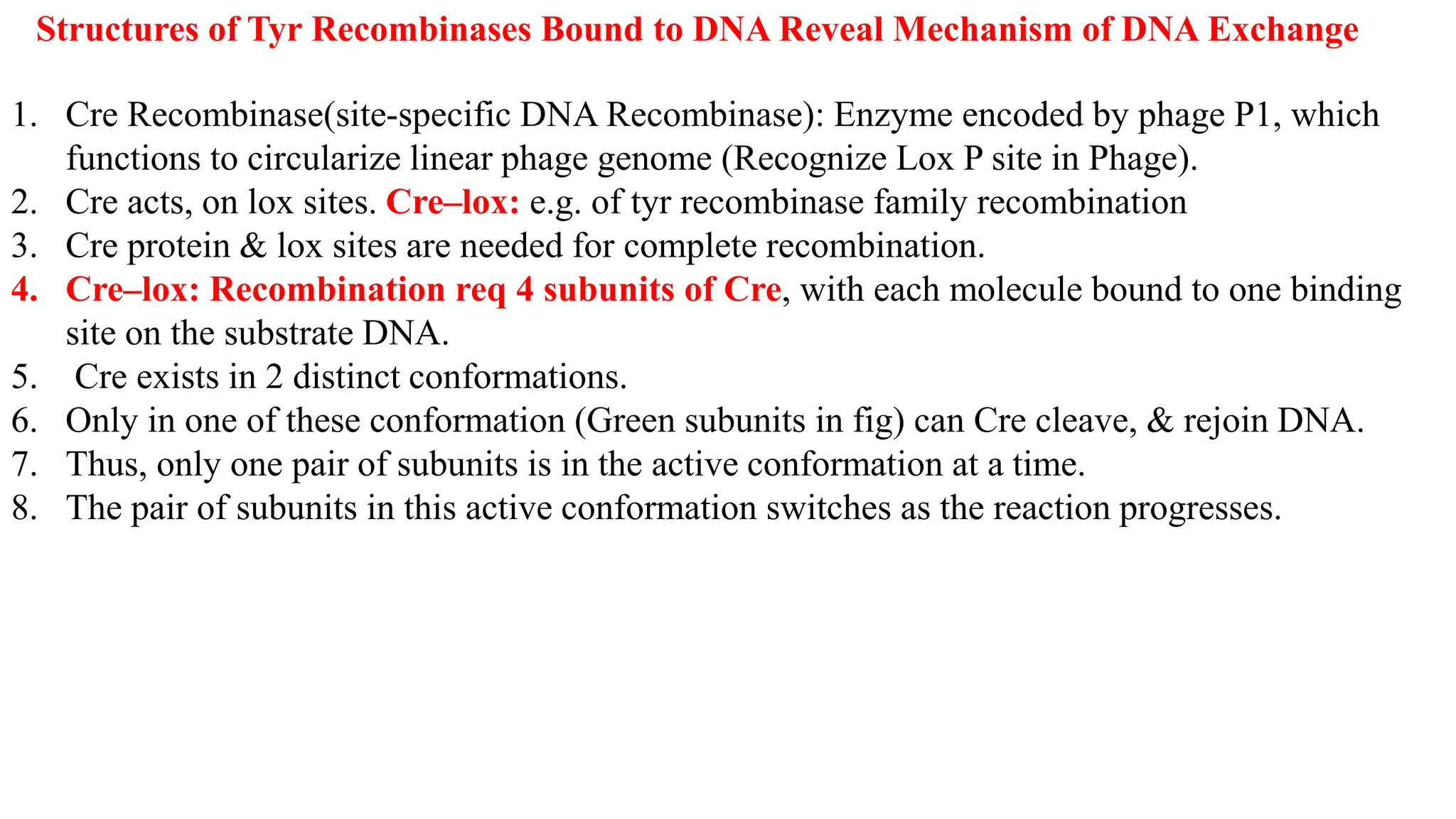Site-Specific Recombination OF MOLECULER GENETICS.pptx | Chemistry ...