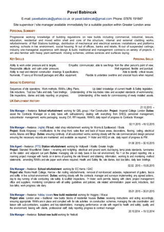 Site supervisor-agent-manager-pts-cpcs-cscs-smsts-iosh | PDF