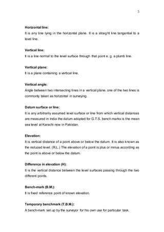 Site surveying-report-leveling | DOCX | Physics | Science