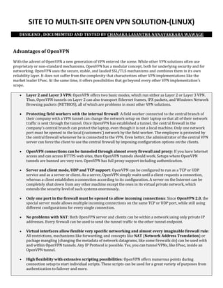 Site to-multi site open vpn solution. with active directory auth | PDF