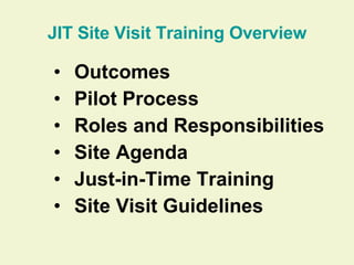 CPEC Assessment Pilot JIT Training | PPT