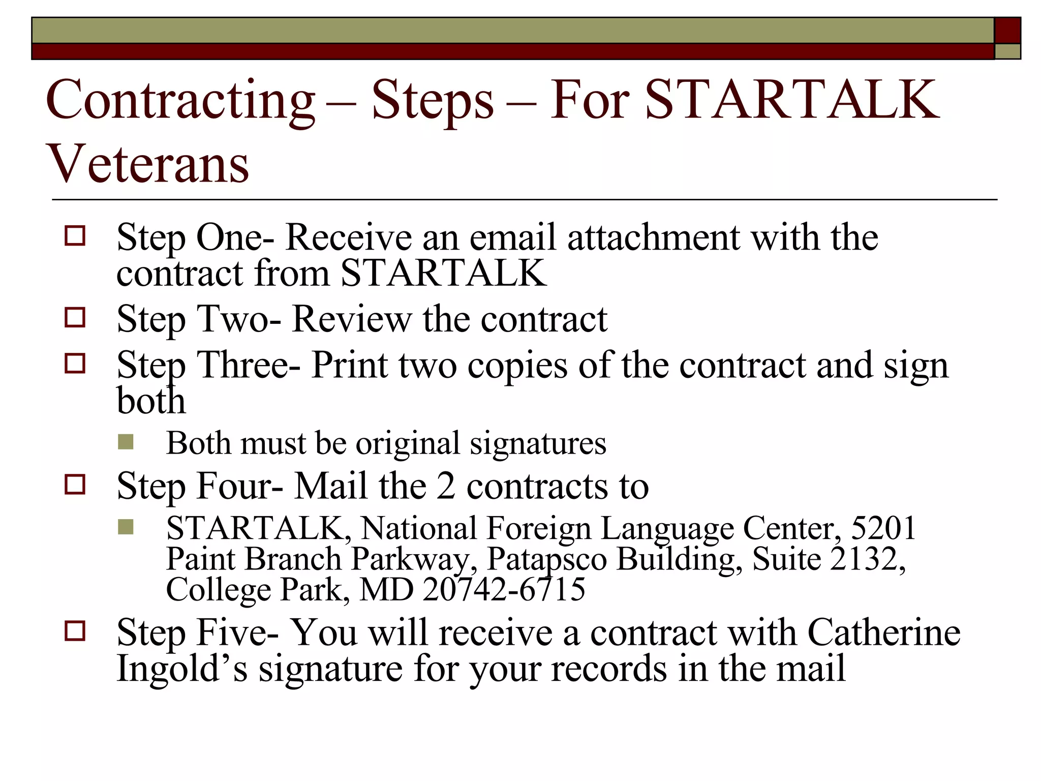 Site Visits – Intro And Contracting | PPT