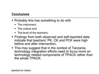TPACK development in teacher design teams: assessing the perceived and observed teachers ...
