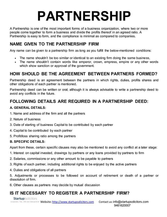 PARTNERSHIP | PDF