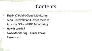 Site24x7 Cloud Monitoring | PPTX