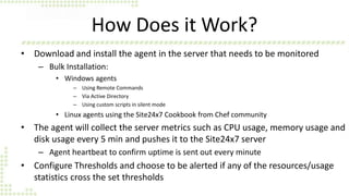 Site24x7 Server Monitoring from the Cloud | PPT