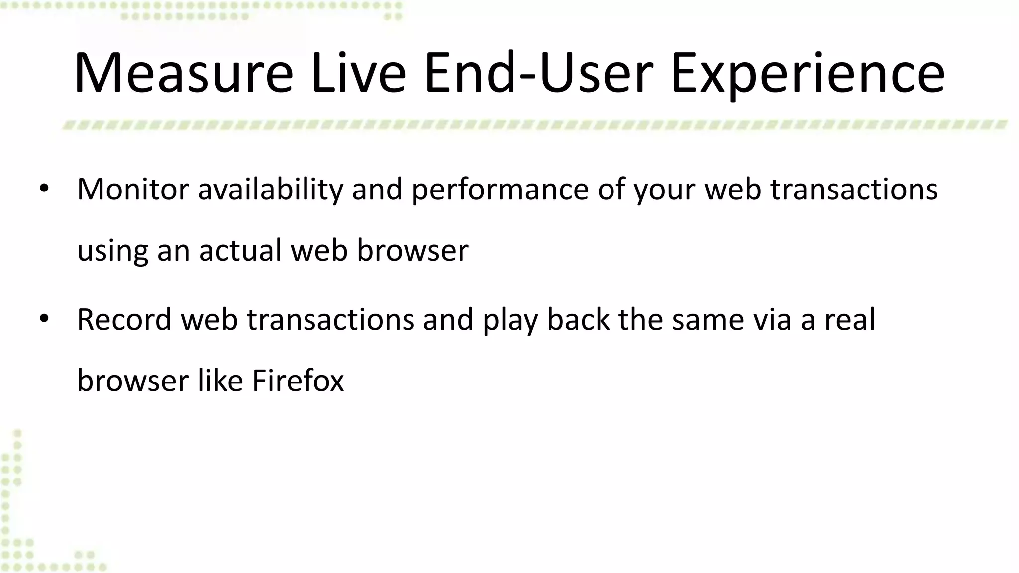 [Old] Site24x7 Real Browser Monitoring | PPTX