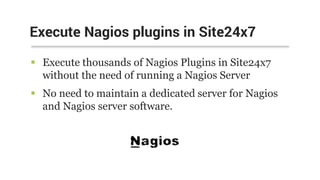 Site24x7 Plugins - Monitor your entire server stack | PPTX