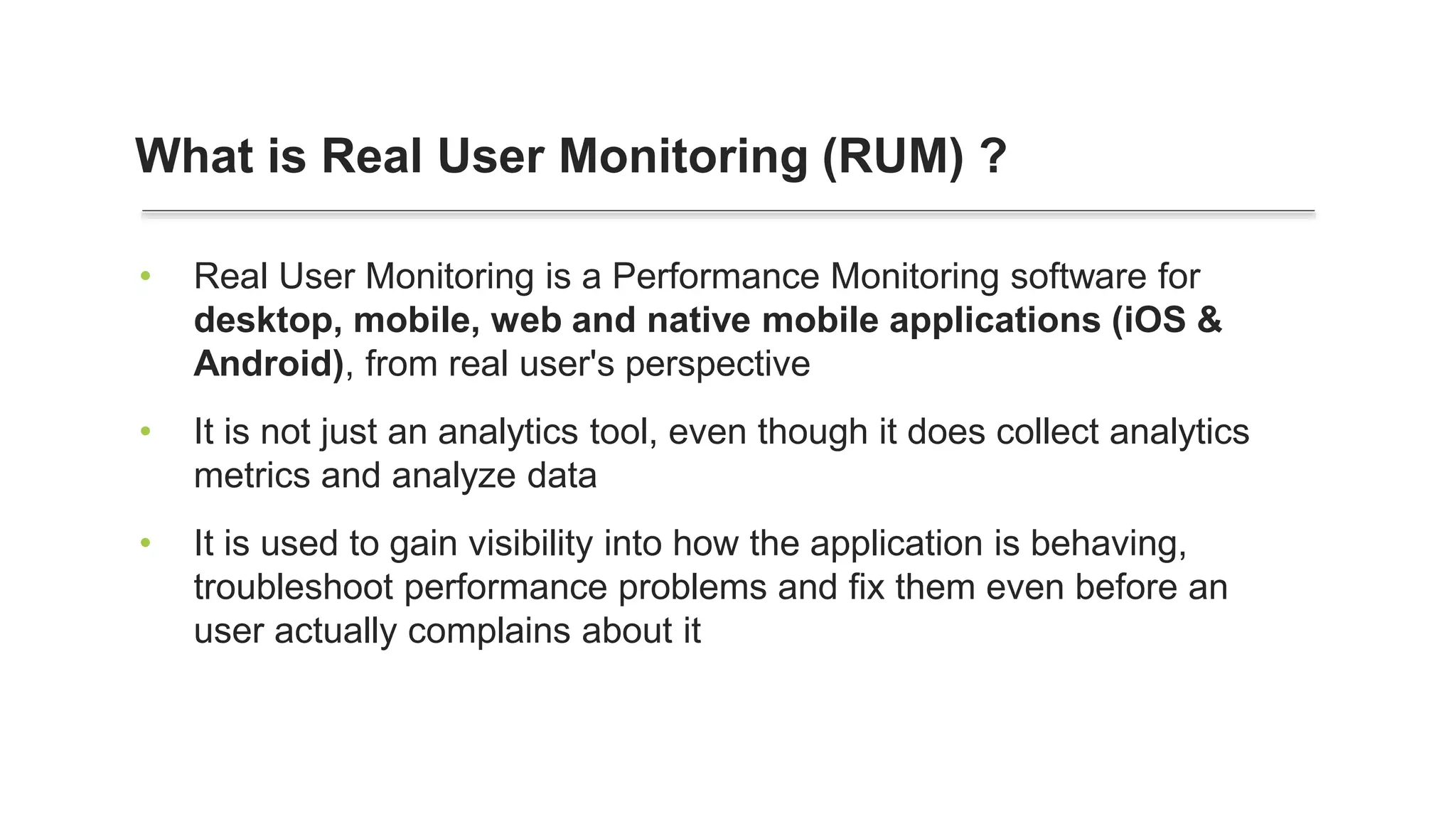 Real User Monitoring (RUM) | PPTX