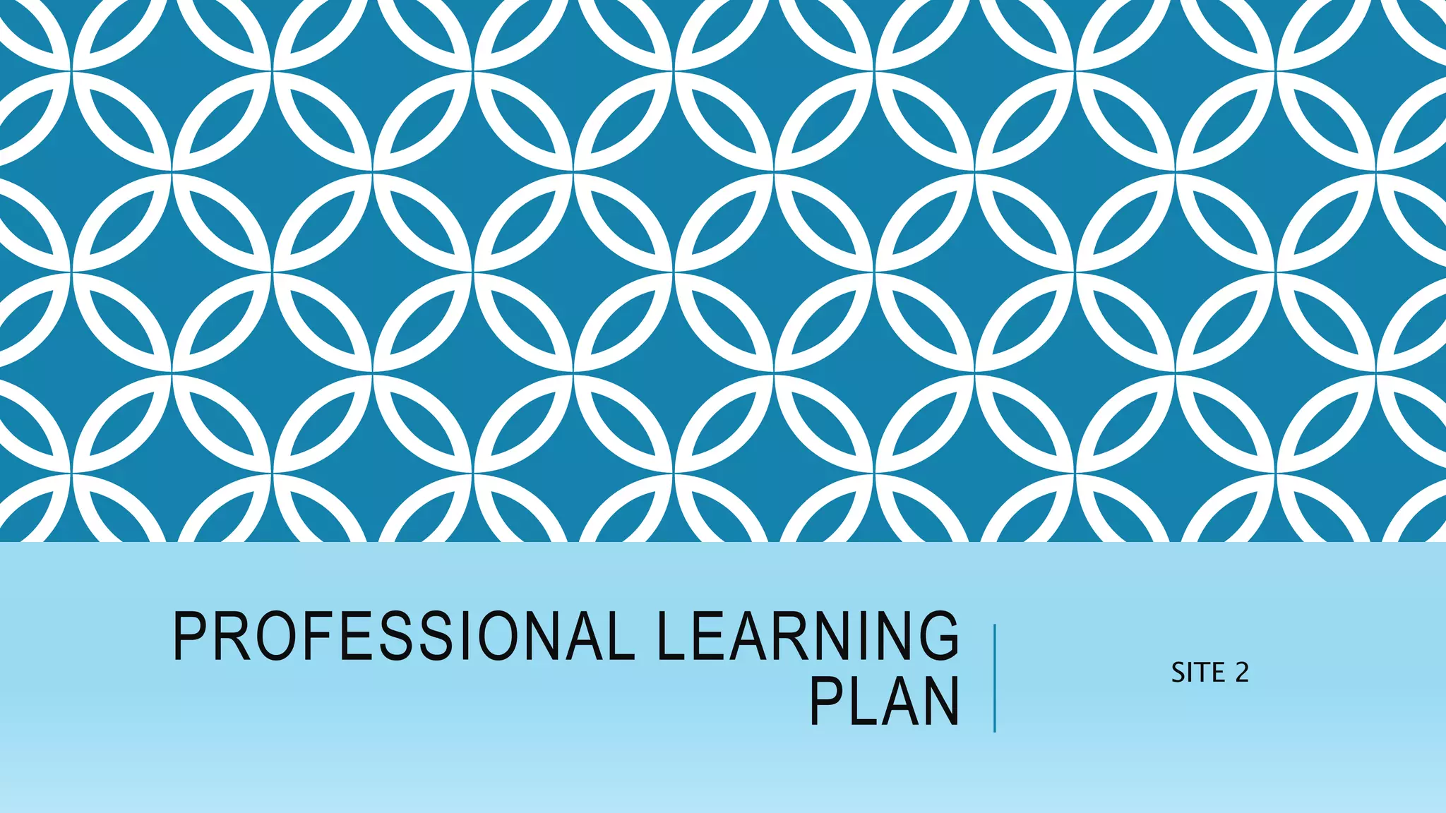Professional Learning Plan - Site 2 | PPTX