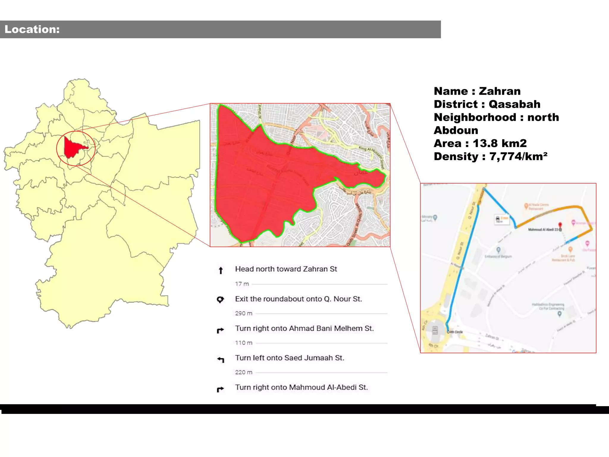 Embassy site analysis in North Abdoun | PPTX