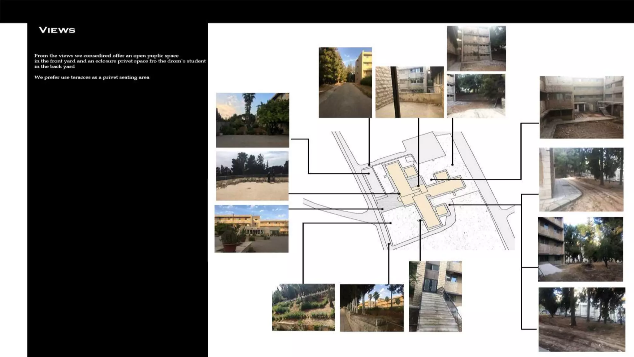 Site analysis Landscape zahraa dorm | PPTX | College Education | Education
