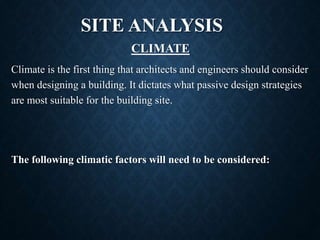 Site analysis and documentation | PPTX