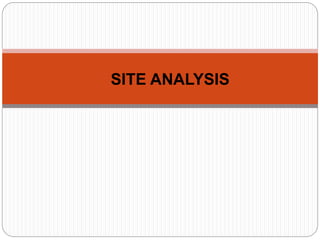 Site Analysis & Case studies.pptx