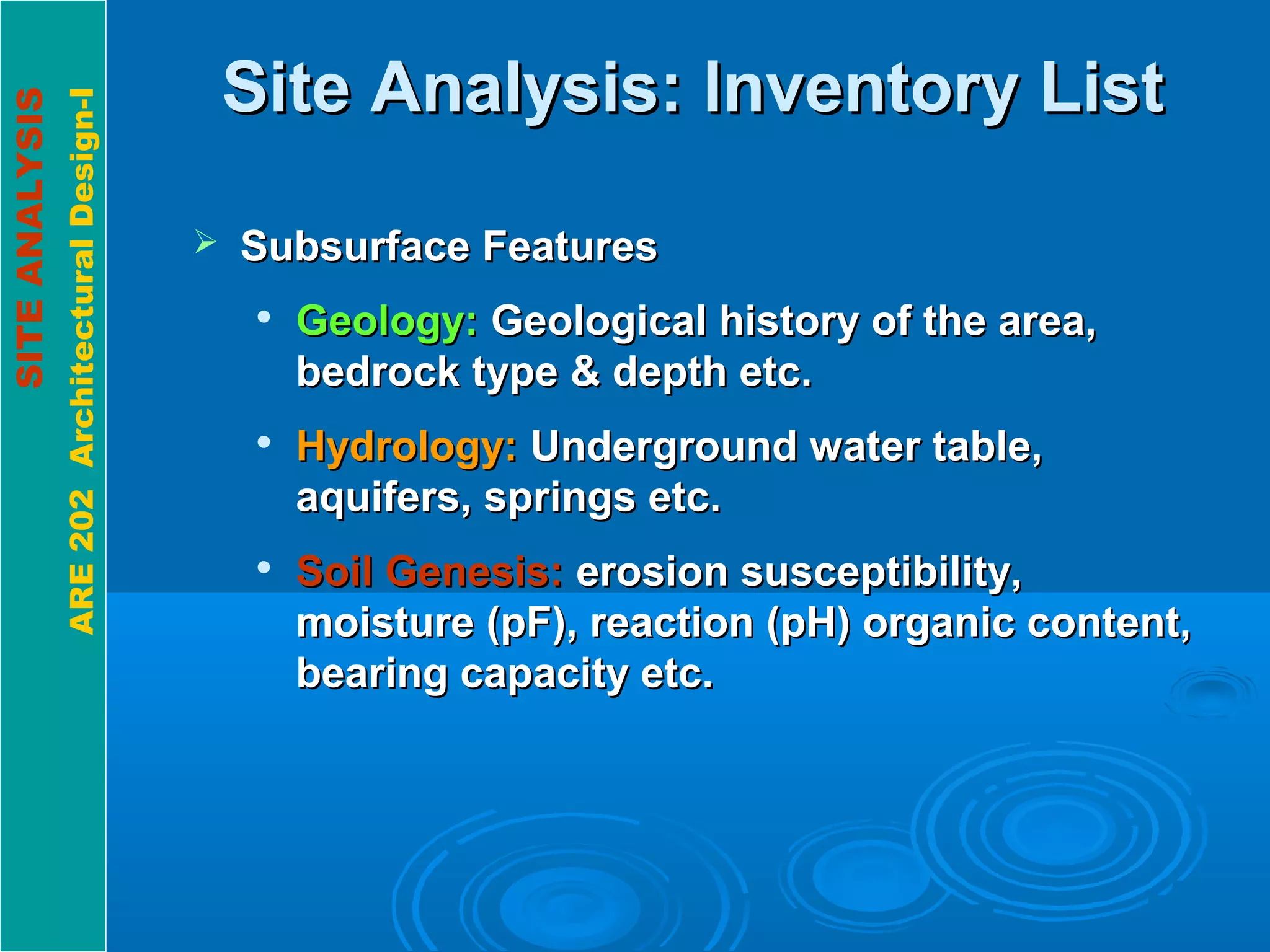 Site analysis-example | PPT