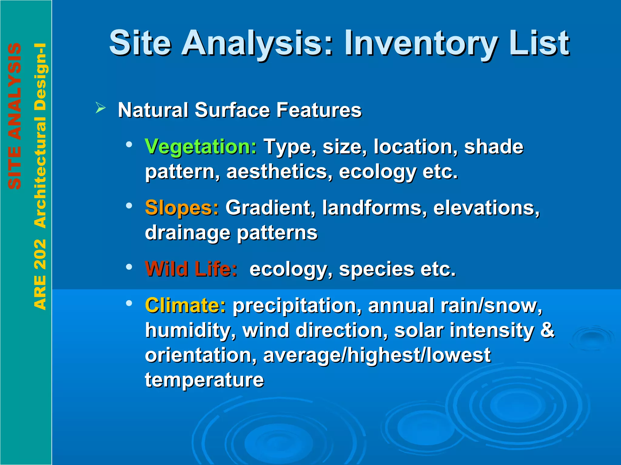 Site analysis-example | PPT