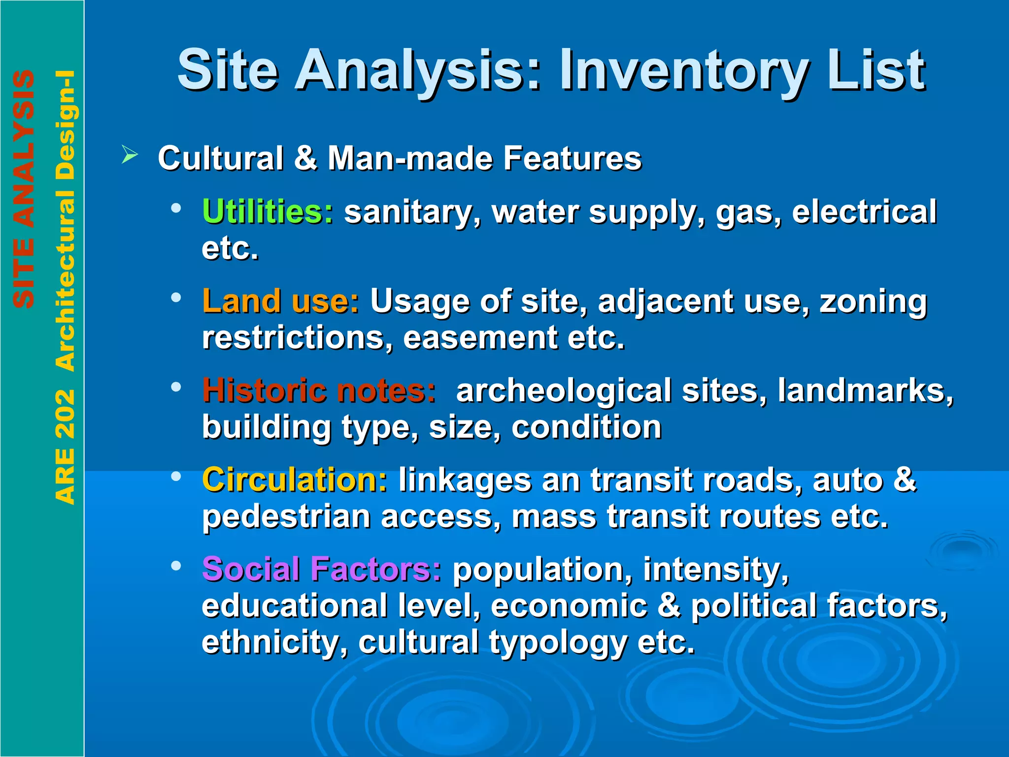 Site analysis-example | PPT