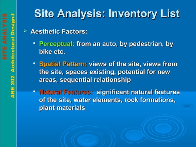 Site analysis-example | PPT