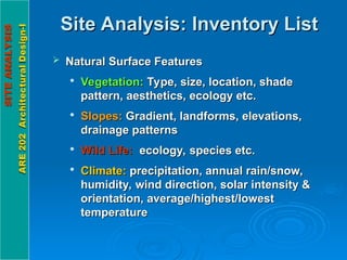 Site_Analysis_Example.ppt for the design | PPT