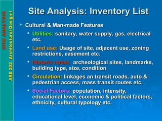 Site_Analysis_Example.ppt for the design | PPT