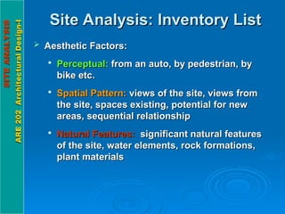 Site_Analysis_Example.ppt for the design | PPT