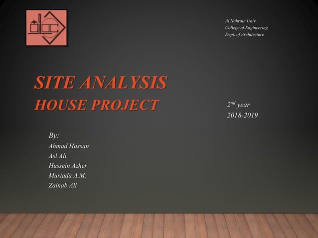 Site analysis for house project | PPTX