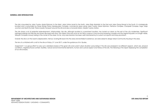 SITE ANALYSIS REPORT | PDF