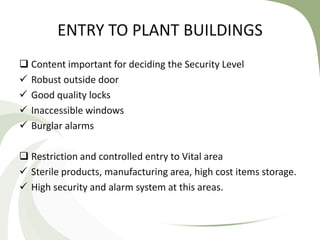 Site and Plant Security | PPTX