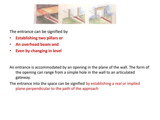 Site approach and building entrance | PPTX