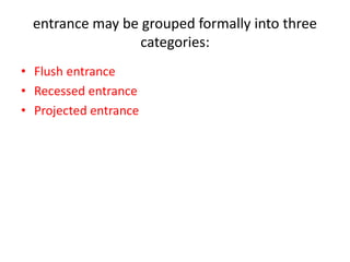 Site approach and building entrance | PPTX