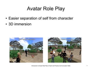 Sitearm - Introduction to Avatar Role Play | PPT