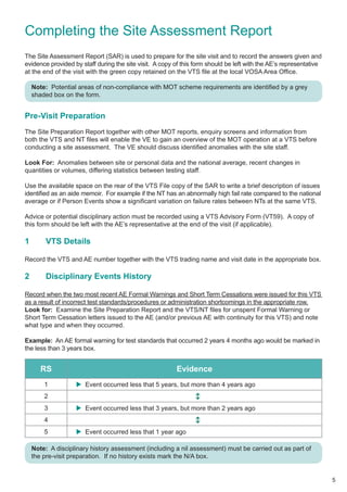 Site assessment risk scoring guide june 2011 | PDF