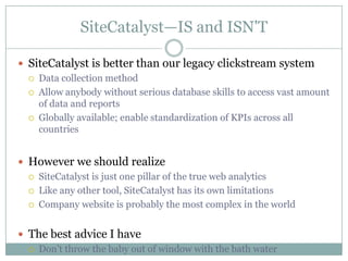 Site Catalyst Overview | PPTX