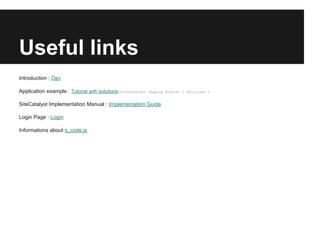 Adobe Site Catalyst Overview | PDF