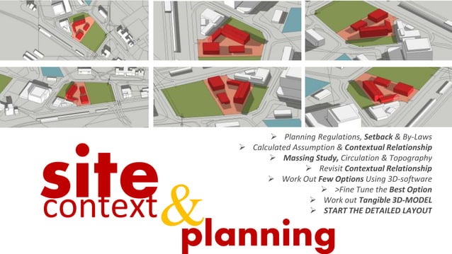 ARCHITECTURAL STUDY: Site Context & Planning | PPTX | 3-D Graphics ...