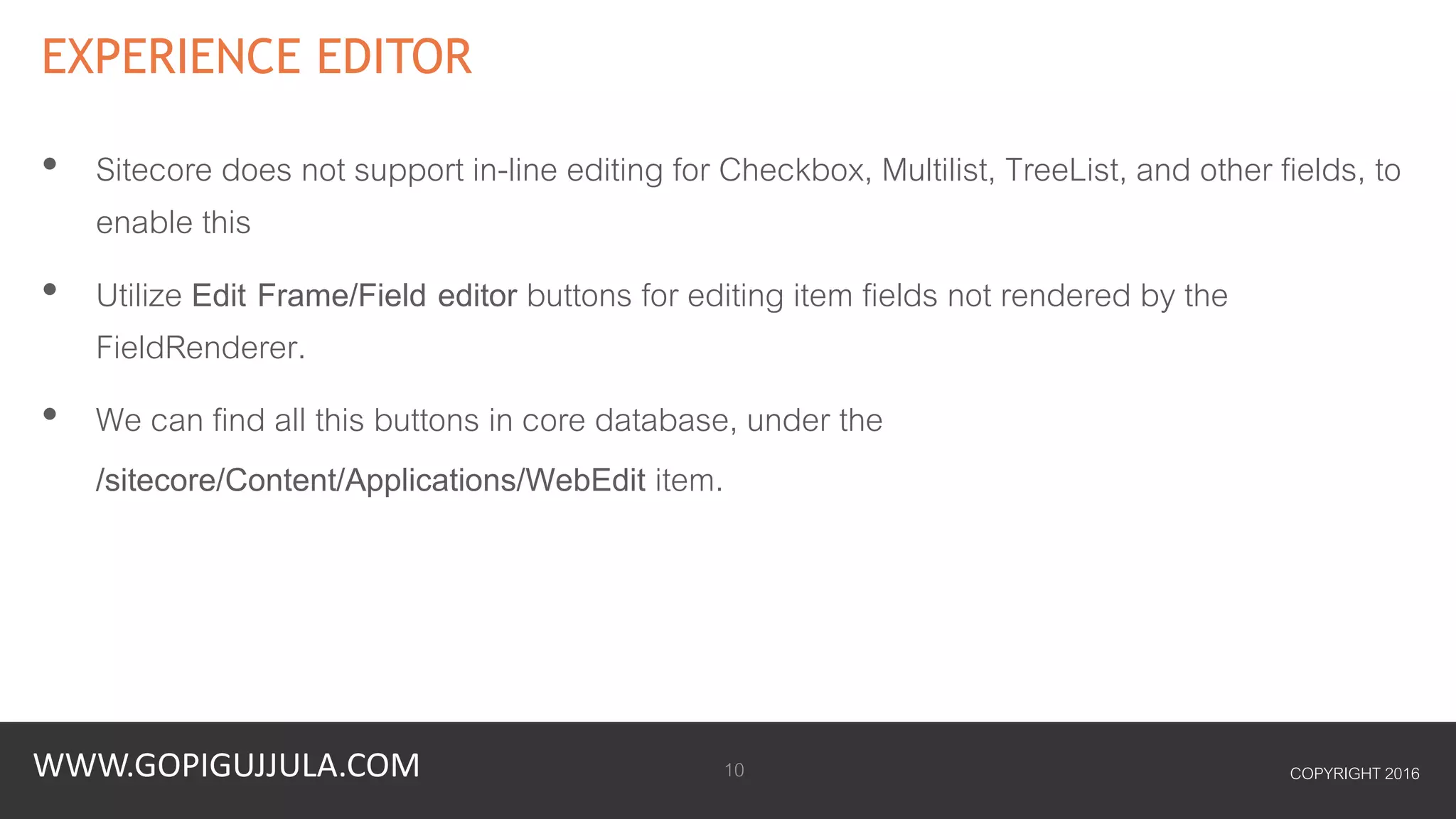 Sitecore code review checklist | PPT