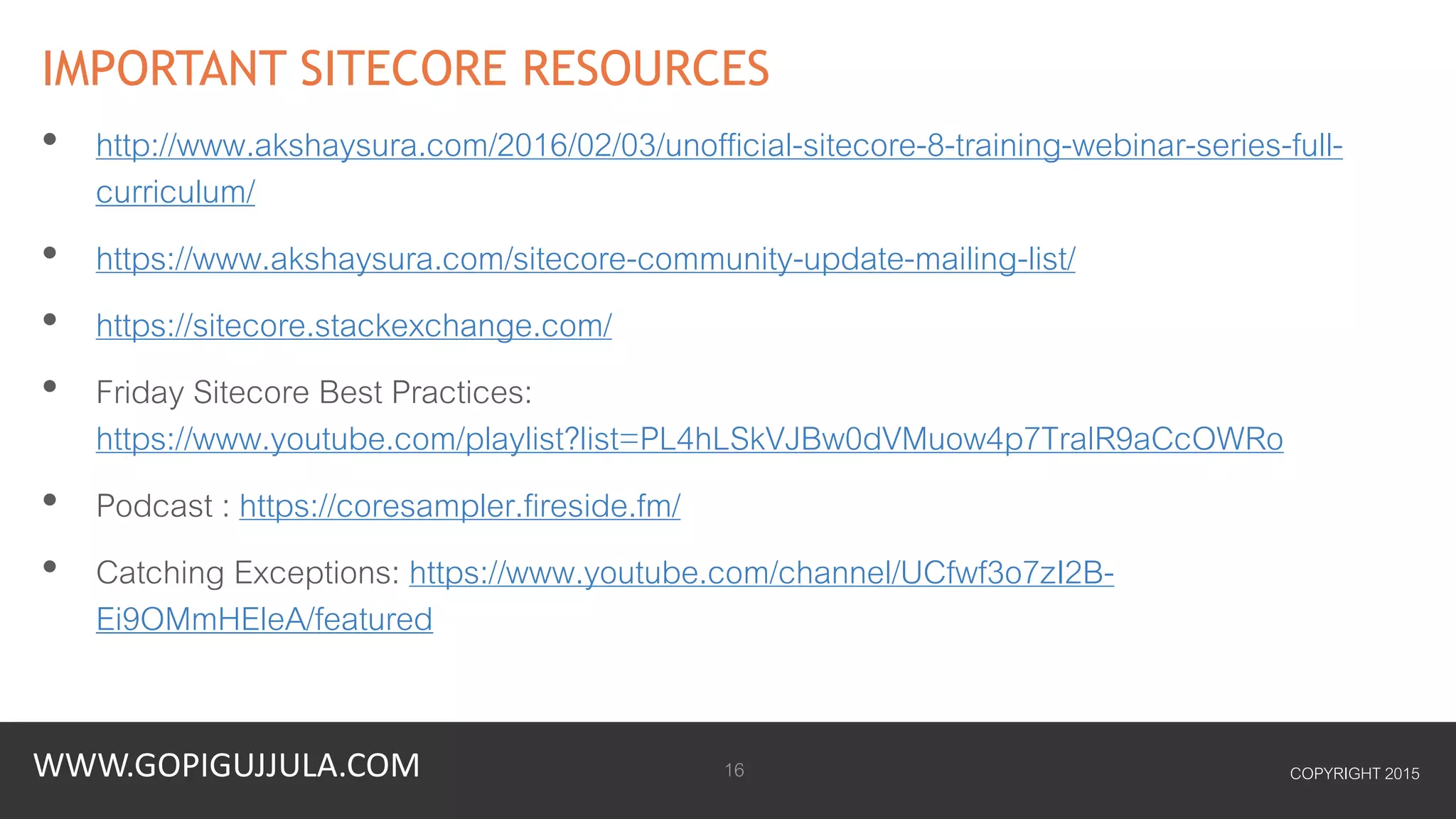 Sitecore code review checklist | PPT