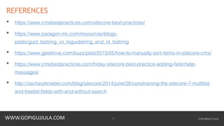 Sitecore code review checklist | PPT