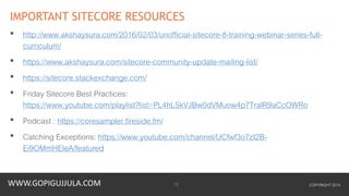 Sitecore code review checklist | PPT