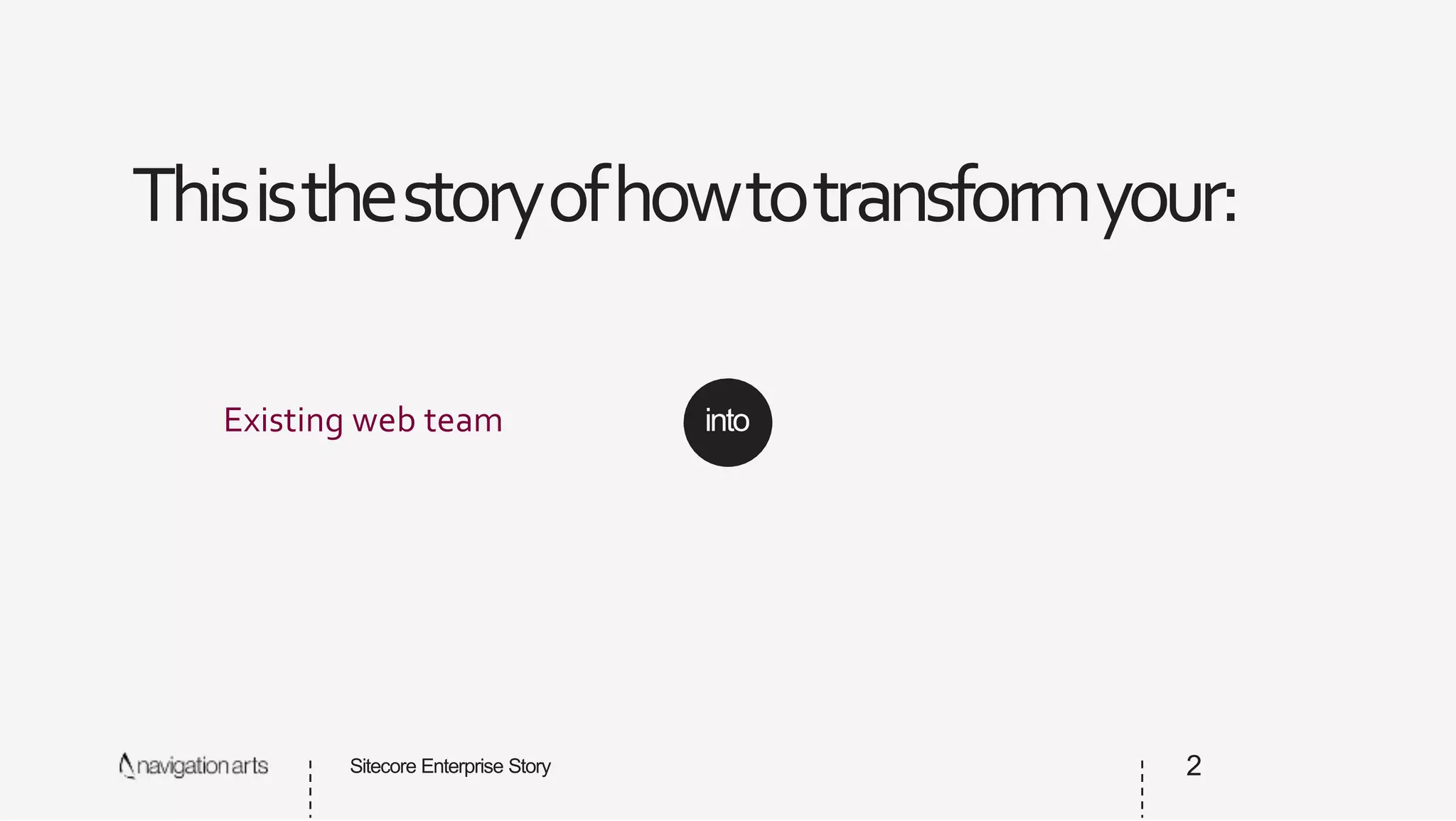 Transform a web team into a Sitecore dream-team | PPTX | Web Development | Internet