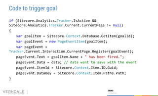 Sitecore Goals – Why, What & How | PPT
