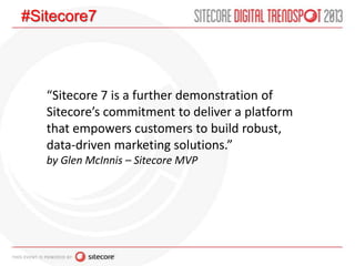Sitecore 7 first look by Pieter Brinkman (Dutch) | PPT