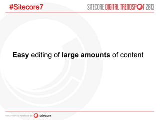 Sitecore 7; What's in it for you? | PPT