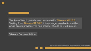 Sitecore Azure to Solr.pptx | Search | Internet