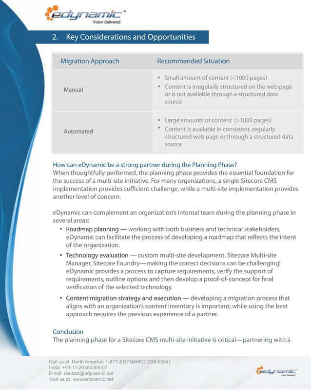 Sitecore CMS for Multi-site implementation | PDF